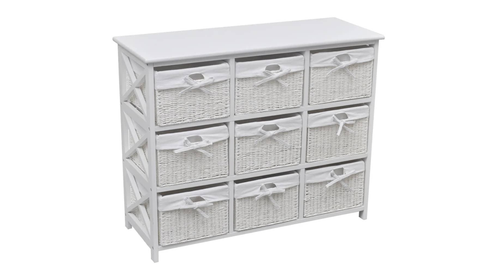vidaXL Akron Storage Cabinet - White | Harvey Norman