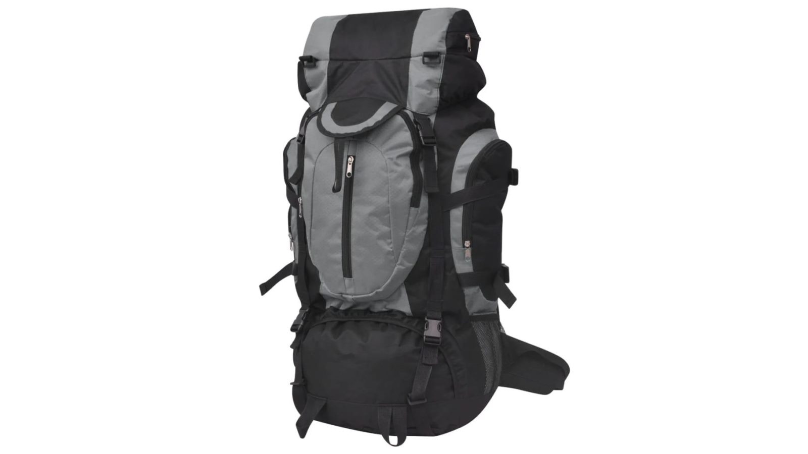 vidaXL Black and Grey 75L Hiking Backpack - XXL | Harvey Norman