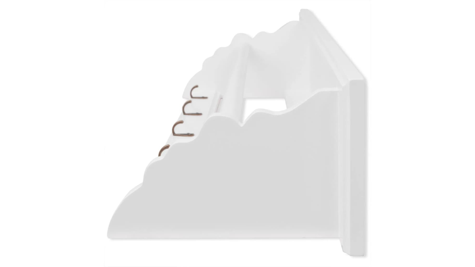 vidaXL White MDF Baroque Style Coat Rack | Harvey Norman