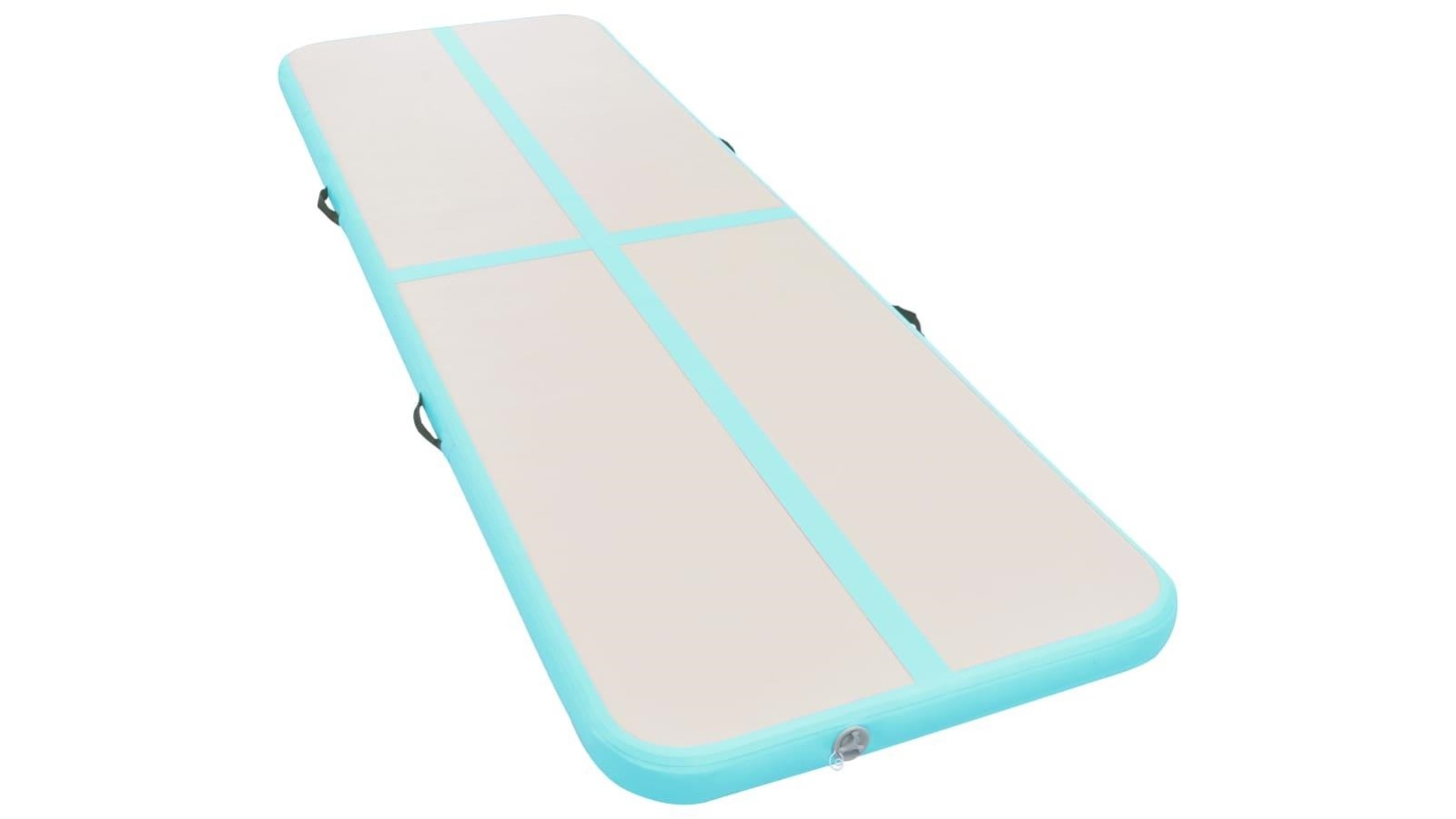 vidaXL PVC Inflatable 500 x 100 x 10cm Gymnastics Mat with Pump - Green ...