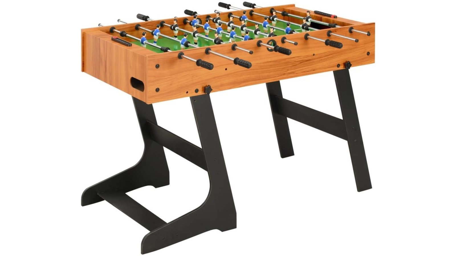 vidaXL 121 x 61 x 80cm Folding Football Table - Light Brown | Harvey Norman