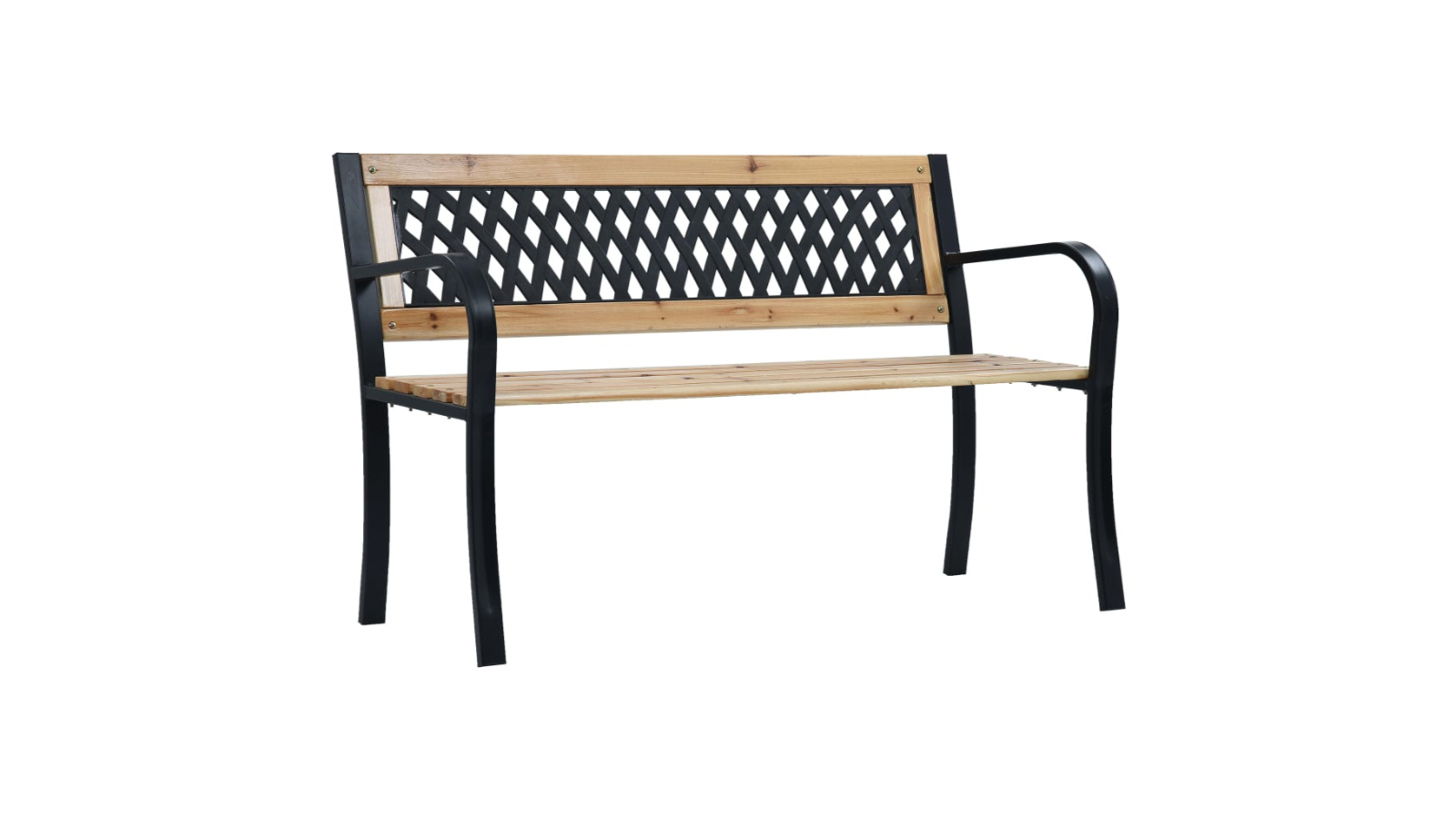 vidaXL Wood 120cm Garden Bench | Harvey Norman
