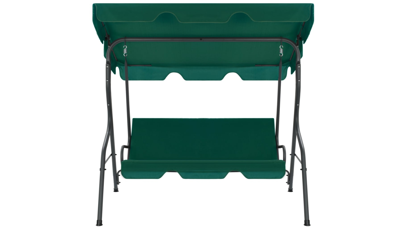 vidaXL Fabric Garden 170 x 110 x 153cm Swing Bench - Green | Harvey Norman