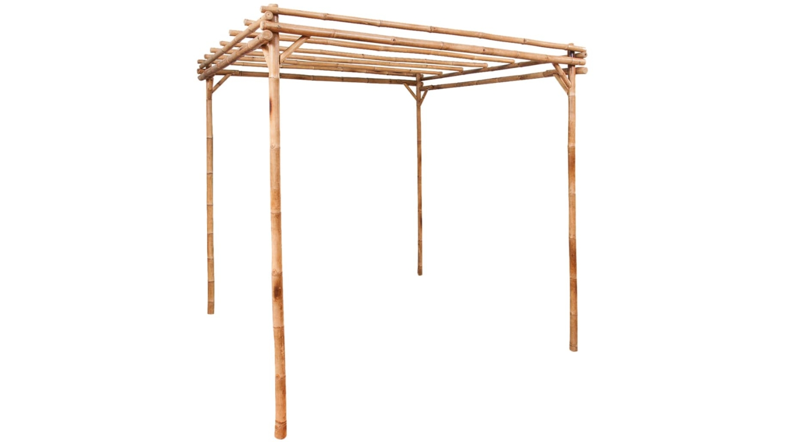 vidaXL Pergola Bamboo - 170x170x220 cm | Harvey Norman