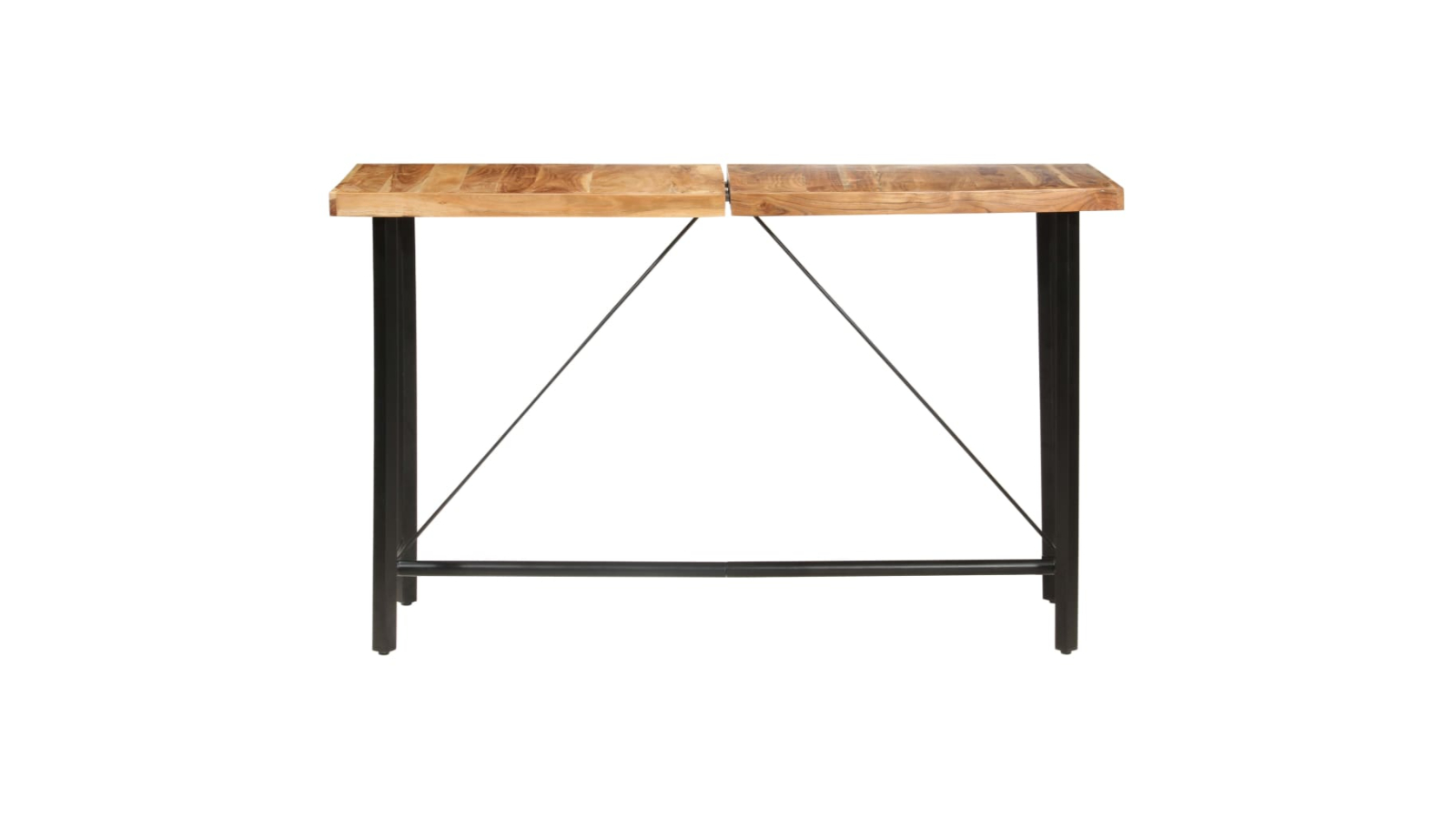 vidaXL Solid Acacia Wood Bar Table - 180 x 70 x 107cm | Harvey Norman