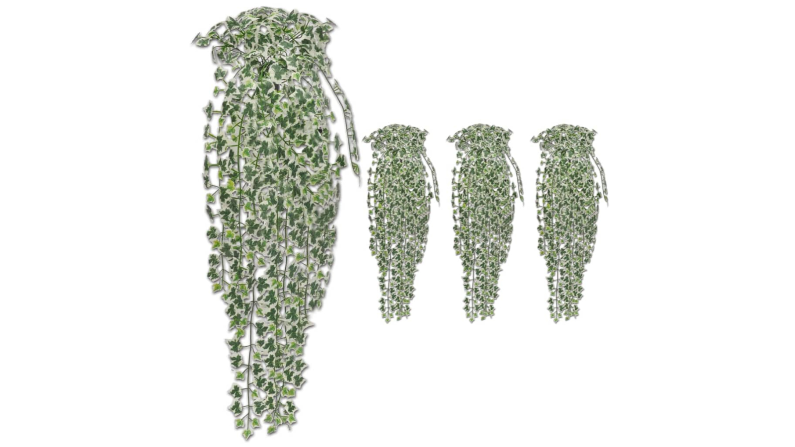 vidaXL 4 Piece Variegated Artificial Ivy Bushes - 90cm | Harvey Norman