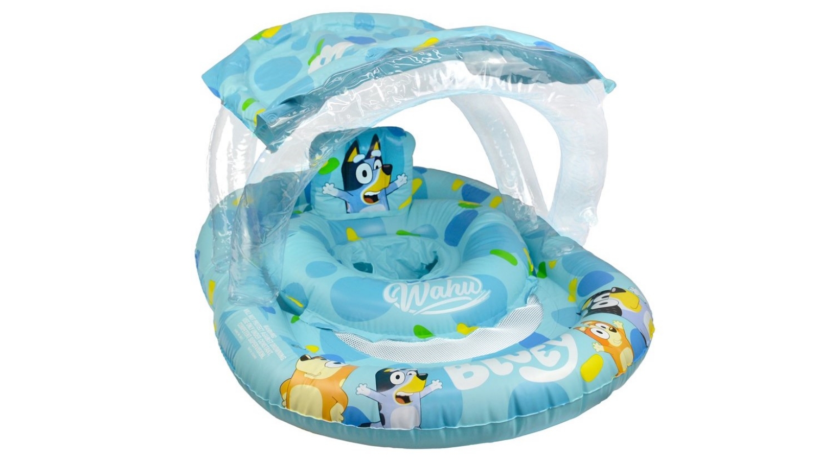 Wahu Bluey Inflatable Ring With Seat And Canopy Cn914489 | Harvey Norman