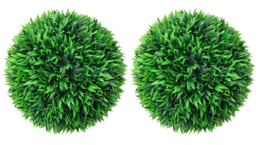 vidaXL 2 Piece Artificial Boxwood Balls - 47cm | Harvey Norman
