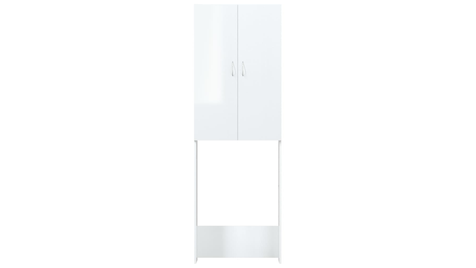 vidaXL 2-Door and 3-Compartment Washing Machine Cabinet - High Gloss ...