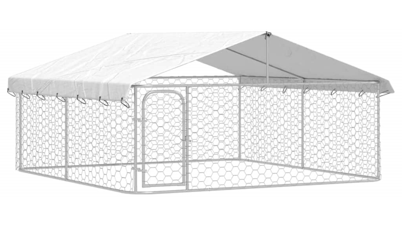 vidaXL Outdoor Dog Kennel with Roof - 300 x 300 x 150cm | Harvey Norman