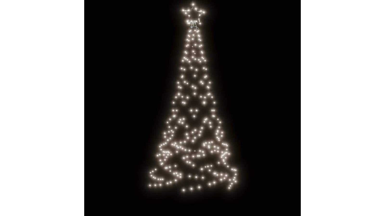 vidaXL Christmas Tree with Spike Cold White 200 LEDs - 180cm | Harvey ...
