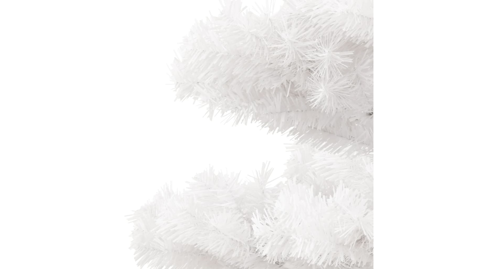 vidaXL Swirl Pre-lit Christmas Tree with Pot White 120 cm PVC | Harvey ...