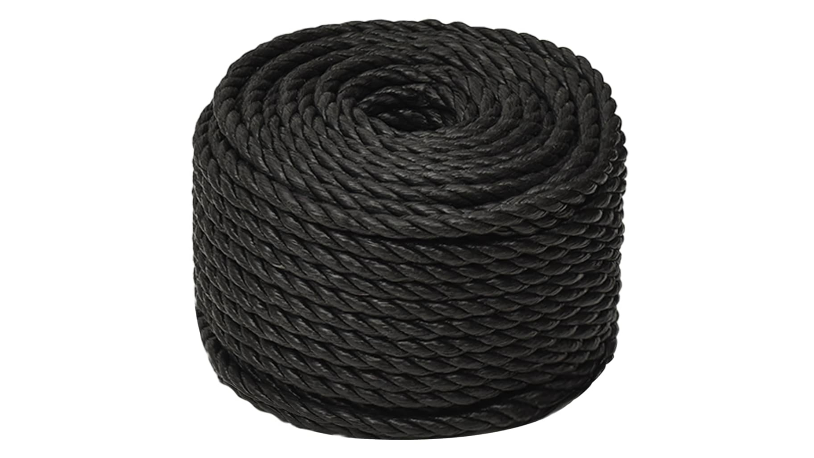 vidaXL Black Work Polypropylene Rope - 0.1 x 50metre | Harvey Norman