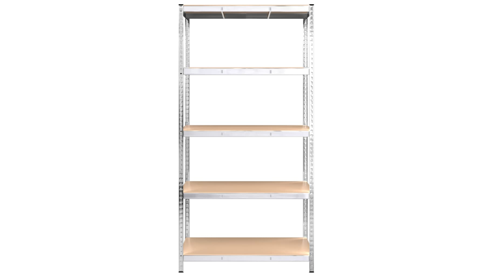vidaXL 100 x 50 x 200cm 5-Layer Storage Shelf - Silver | Harvey Norman