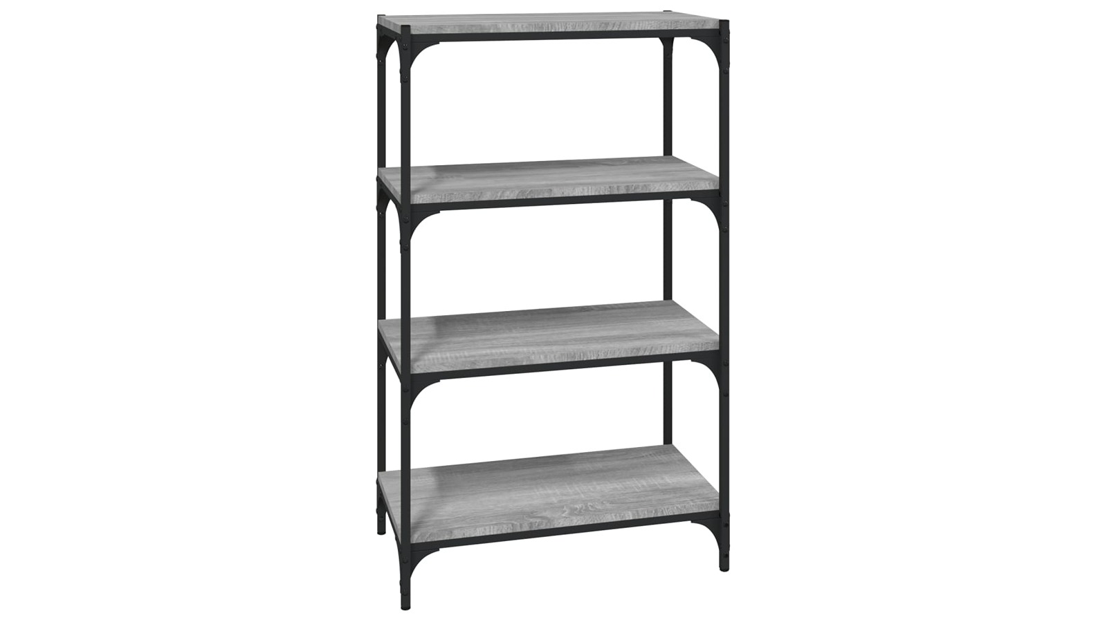 vidaXL Grey Sonoma Engineered Wood and Steel Book Cabinet - 60 x 33 x ...
