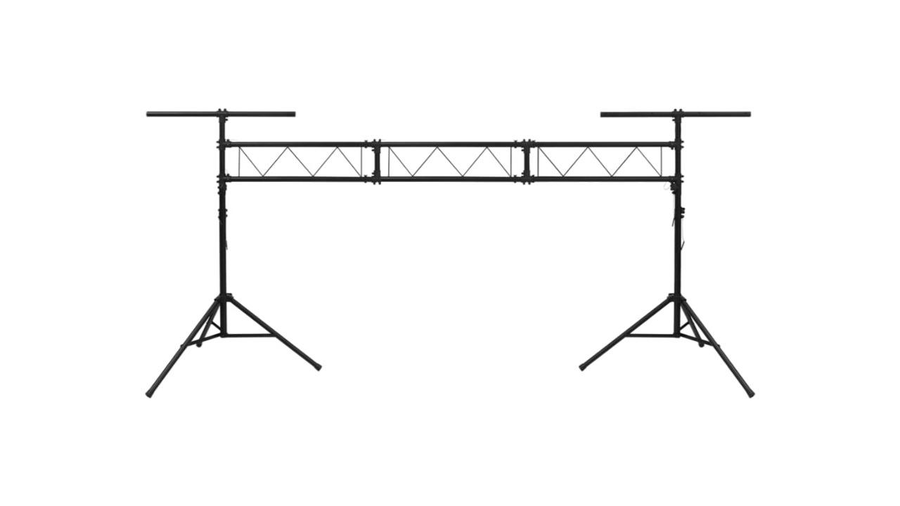 vidaXL Black Light Stand - 438 x 115cm | Harvey Norman