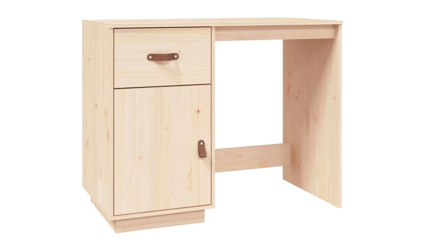 vidaXL Solid Pinewood 95 x 50 x 75cm Desk | Harvey Norman