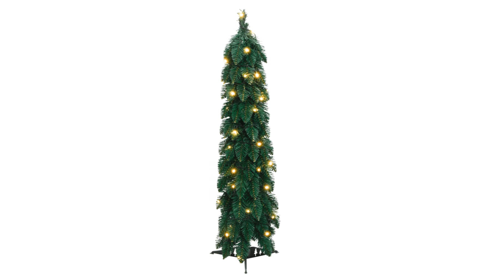 vidaXL Green Artificial Pre-lit Christmas Tree with 45 LED - 90cm ...