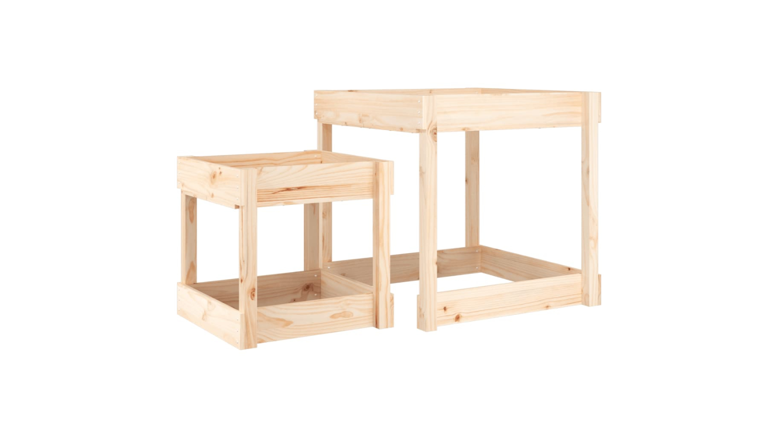 vidaXL 2 Piece Solid Pine Wood Sand Table | Harvey Norman