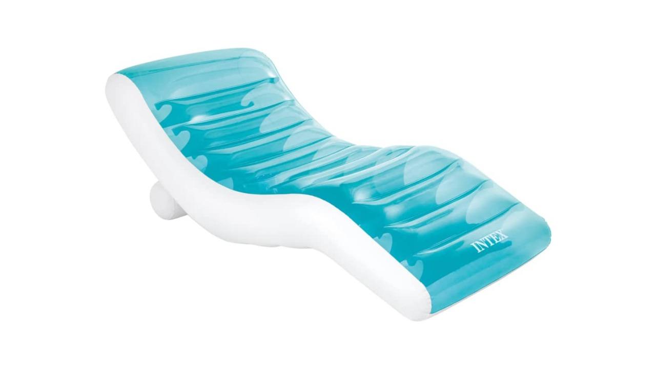 Intex Vinyl Blue Inflatable Lounger - 191 x 99cm | Harvey Norman