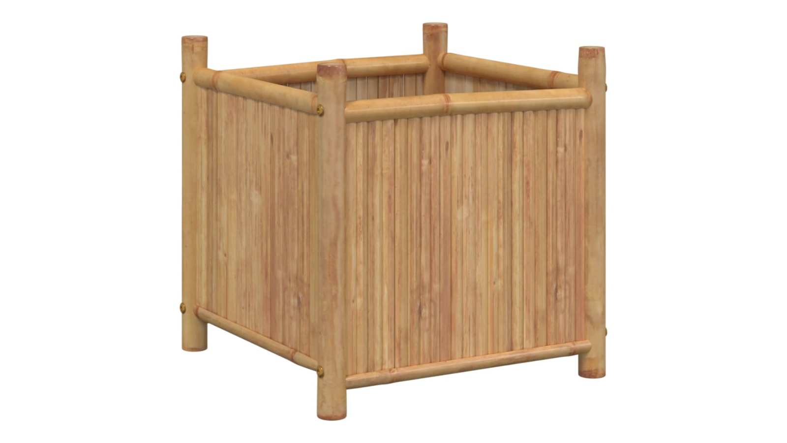 vidaXL Bamboo Planter - 50 x 50 x 50cm | Harvey Norman