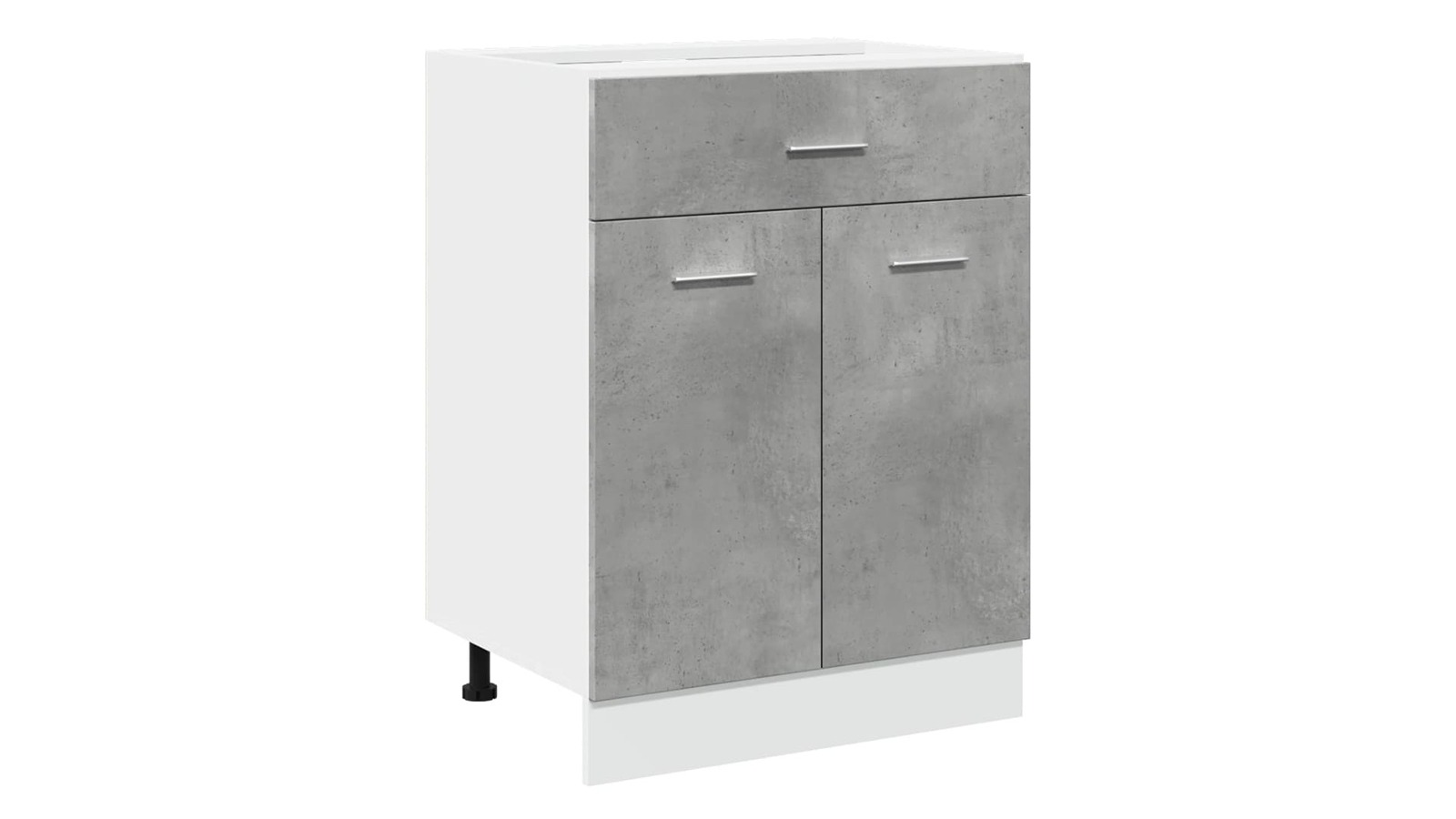 vidaXL Concrete Grey Engineered Wood 60 x 46 x 81.5cm Lyon Drawer ...