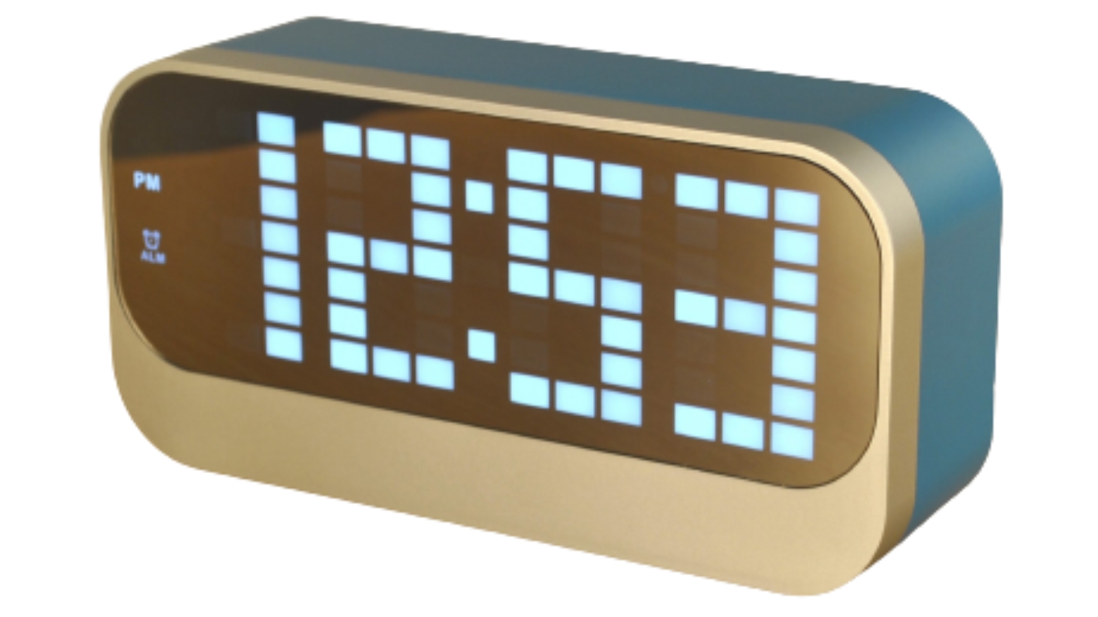 TODO Digital Alarm Clock Large Led Display - Blue | Harvey Norman