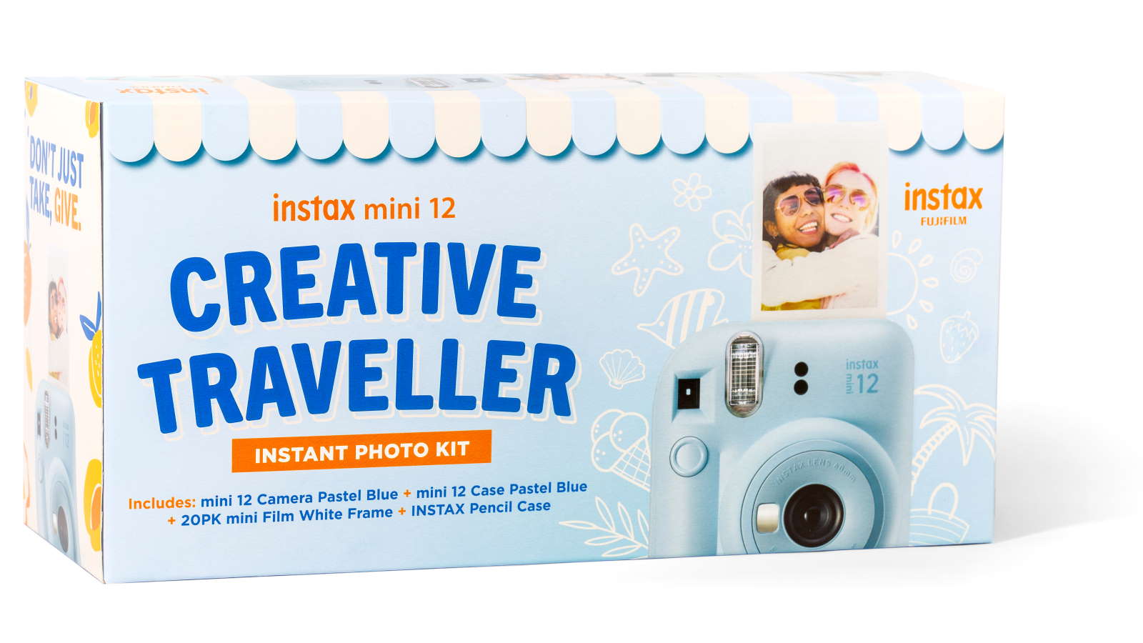 instax mini 12 Instant Photo Kit - Pastel Blue | Harvey Norman