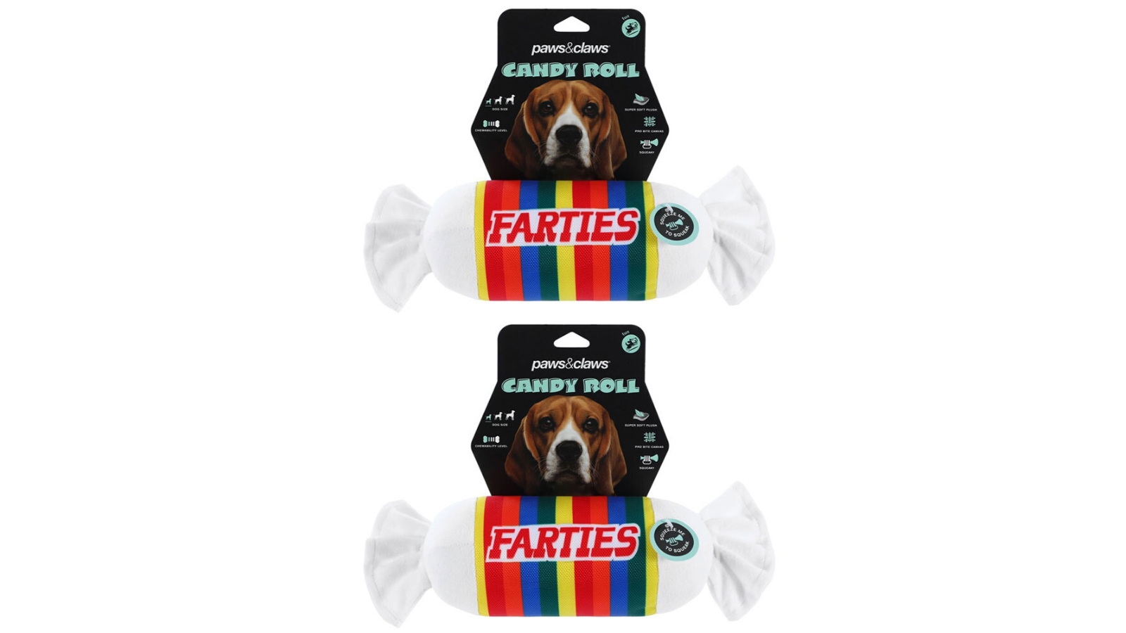 Paws and Claws Pack of 2 Candy Roll Toy Farties | Harvey Norman