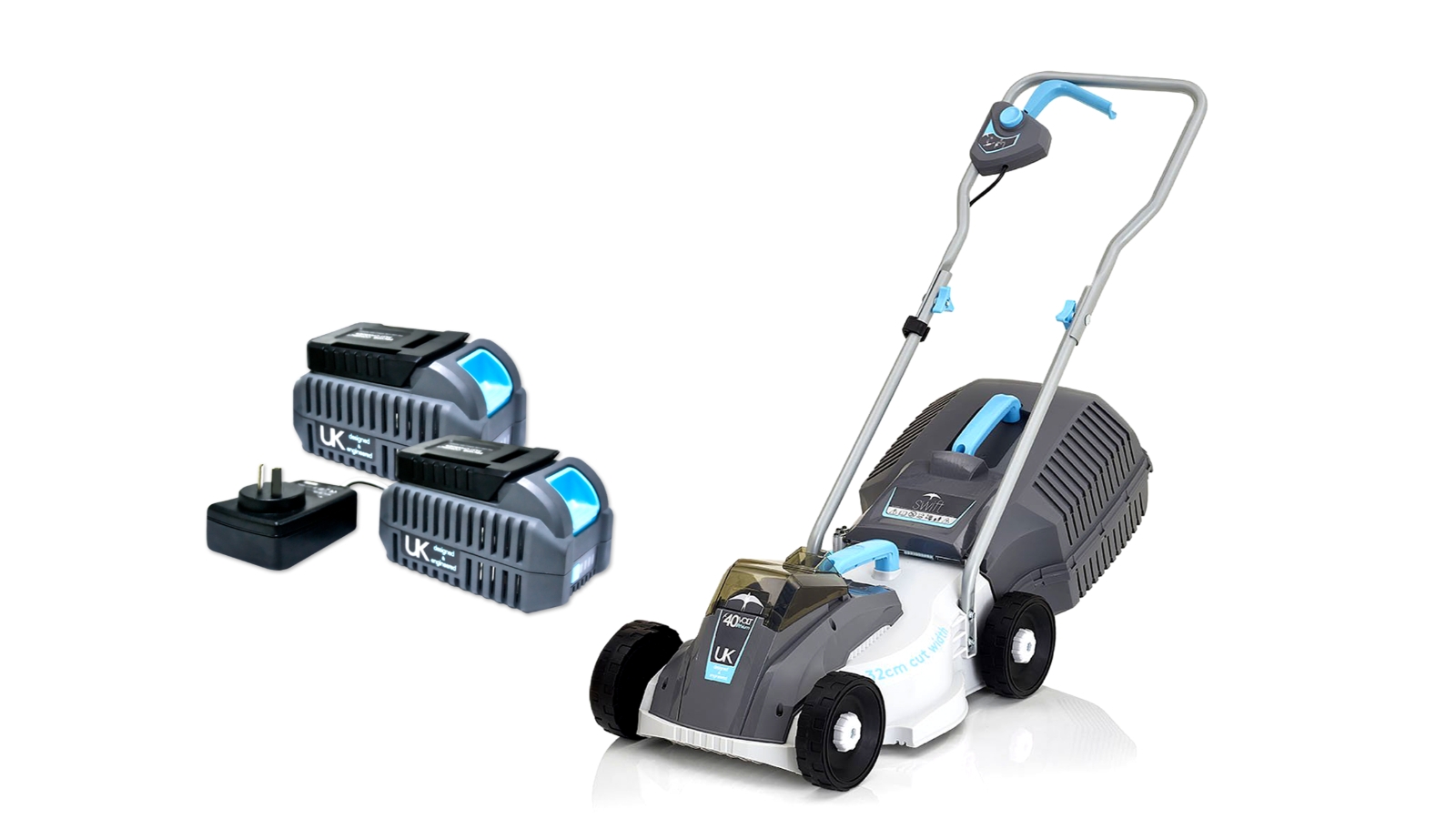 Swift 2 x 40V Compact Battery Mower Kit | Harvey Norman
