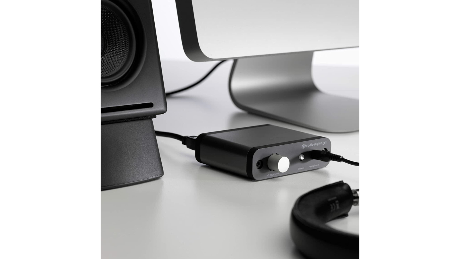 Audioengine D1 Portable Desktop Headphone USB/Optical Input - Grey ...