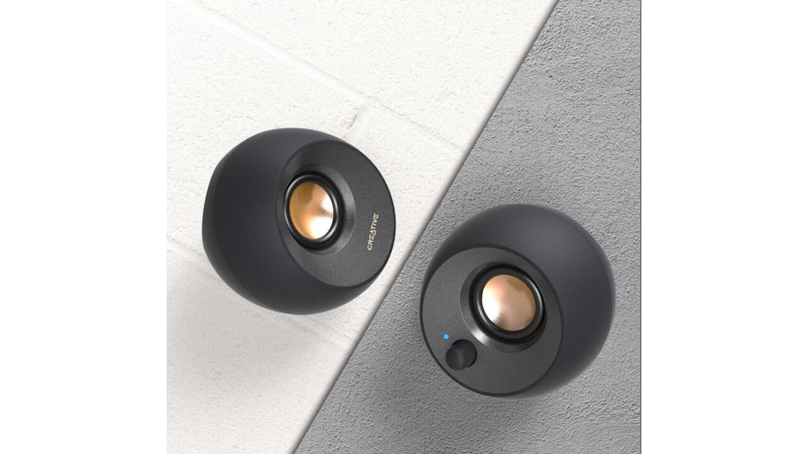Creative Pebble V2 Desktop Speaker USB-C Powered - Black | Harvey Norman