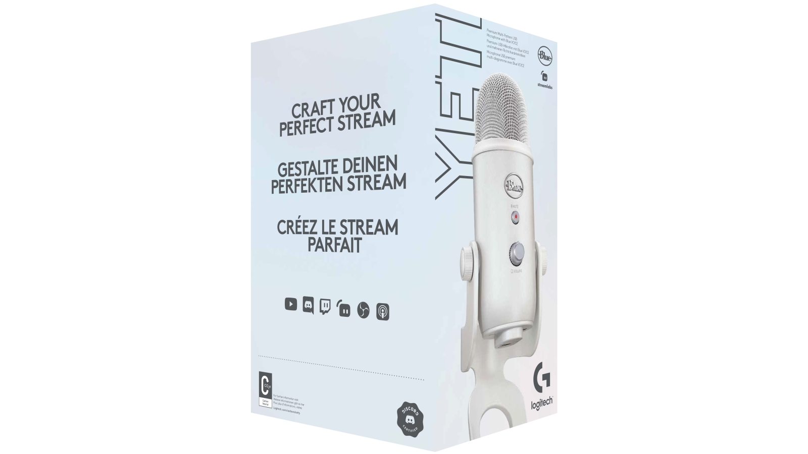 Blue Microphone Yeti USB Microphone - Off White | Harvey Norman