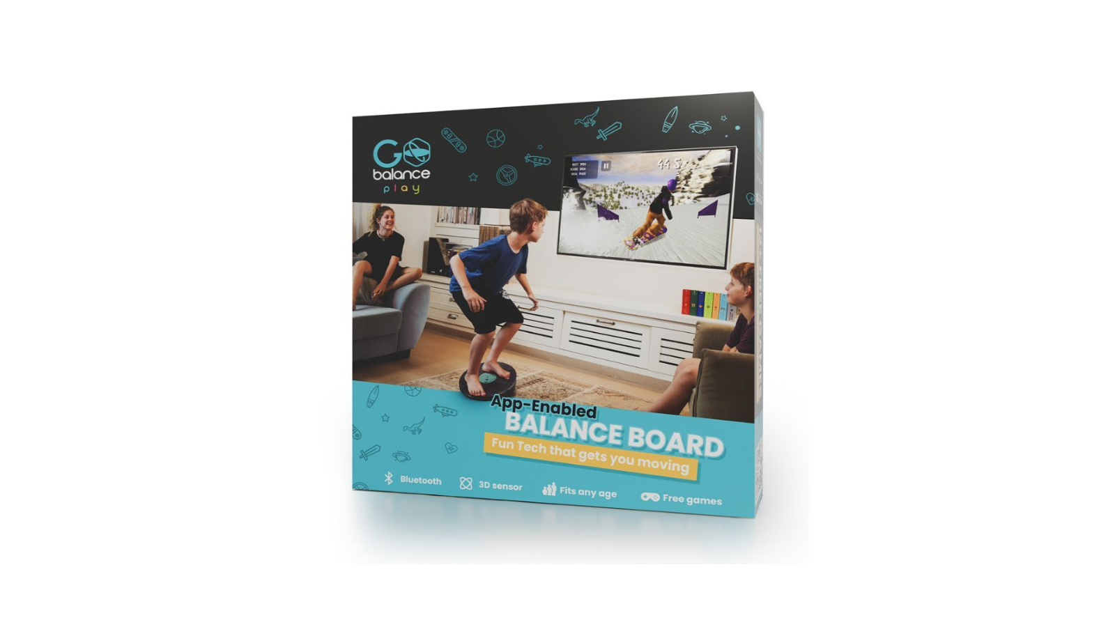 Particula GoBalance Play Smart Balance Board with App Fitness Tracker ...