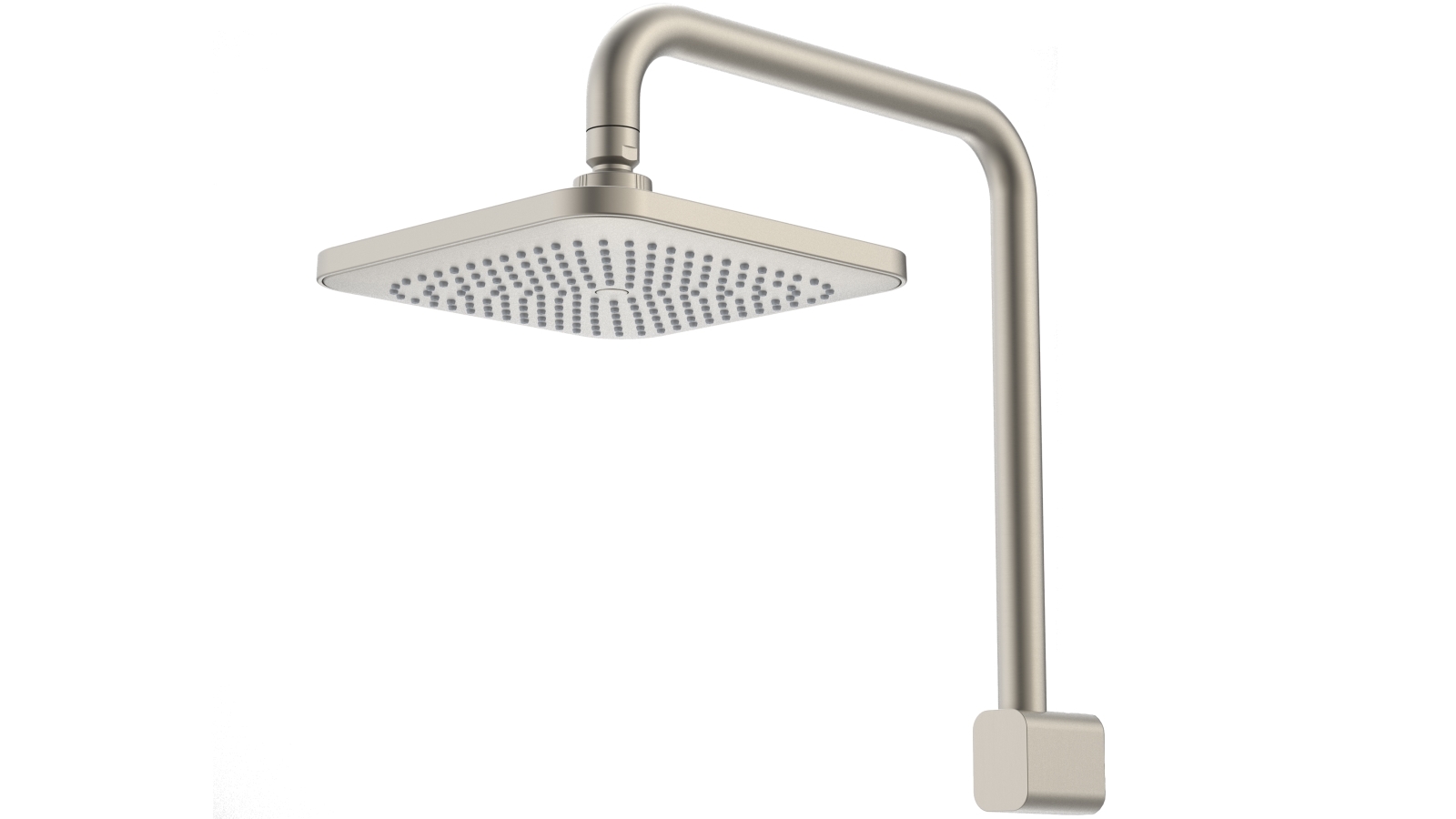 Caroma Fixed Overhead Shower - Brushed Nickel | Harvey Norman