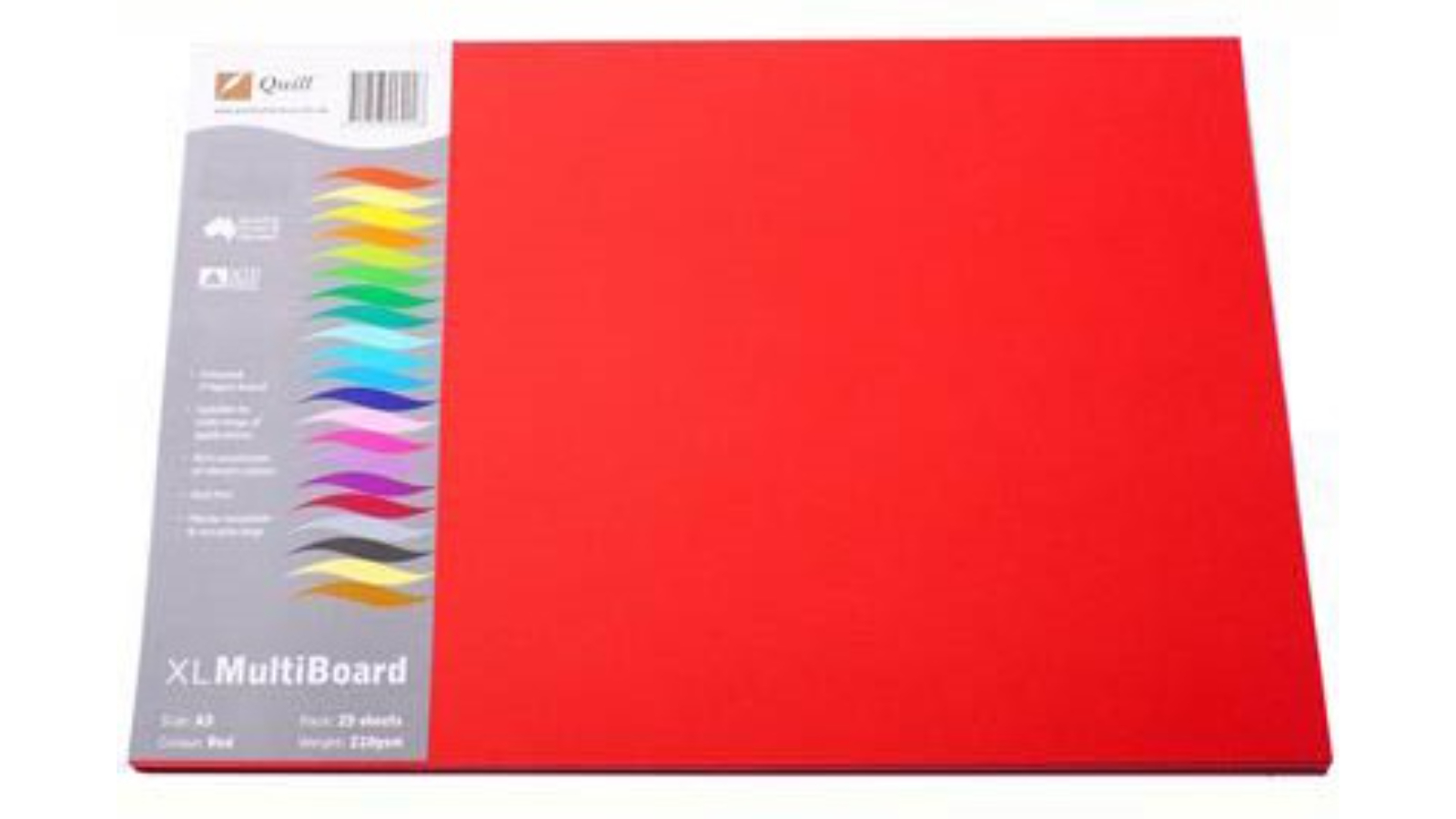Quill Pack of 25 A3 Red 210gsm XL Multiboard | Harvey Norman
