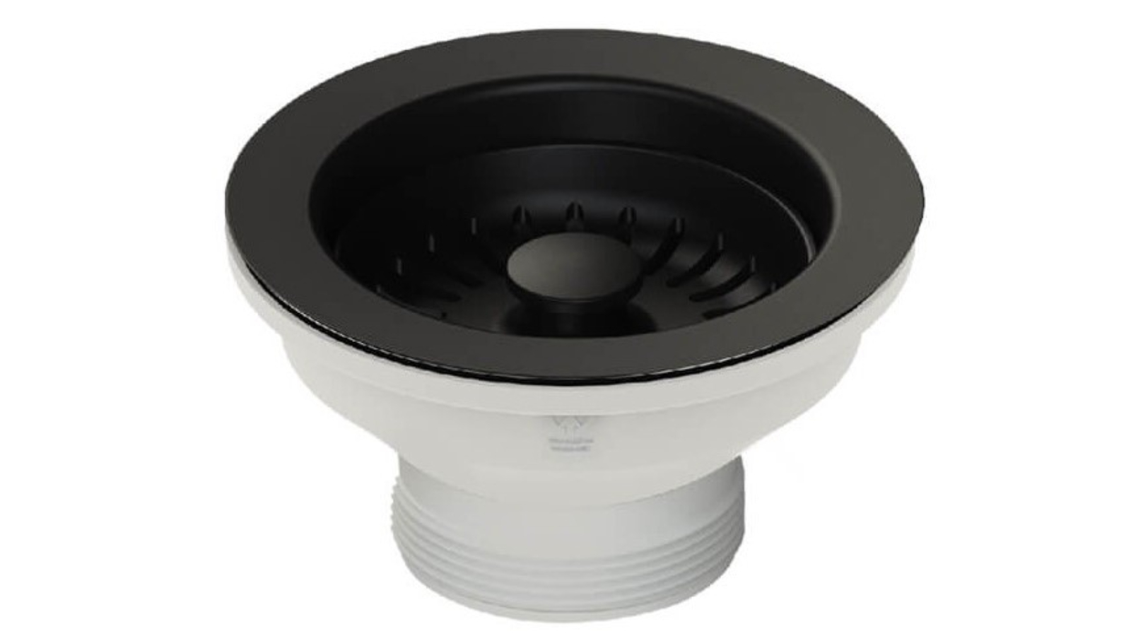 Turner Hastings Basket Waste with Long Screw - Matte Black | Harvey Norman