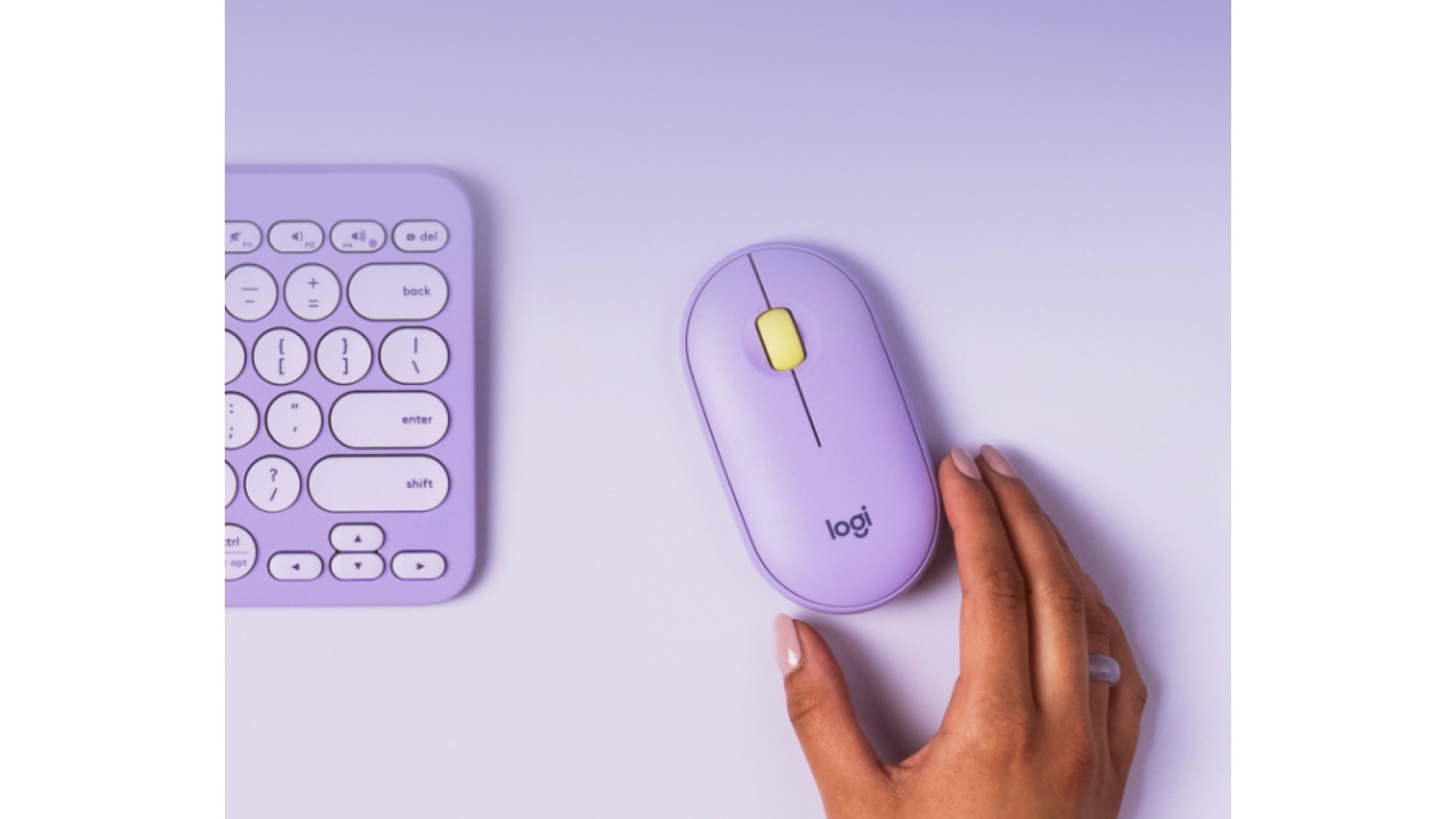 Logitech Pebble M350 Wireless Mouse with Bluetooth - Lavender | Harvey ...