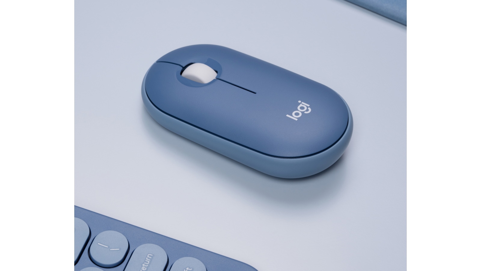 Logitech Pebble M350 Wireless Mouse with Bluetooth - Blueberry | Harvey ...