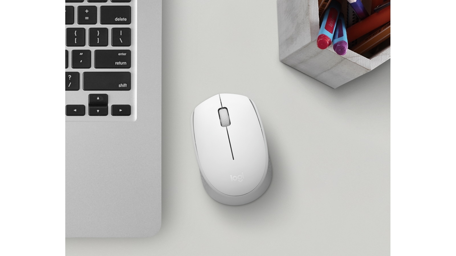 M171 Wireless Mouse - Off White | Harvey Norman