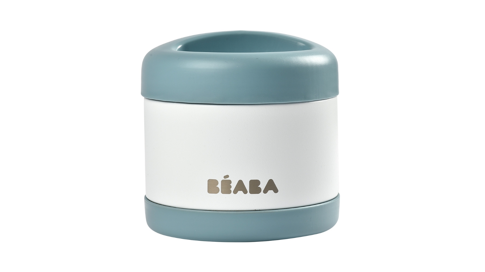 Beaba 500ml Stainless Steel Food Container - Baltic Blue / White ...