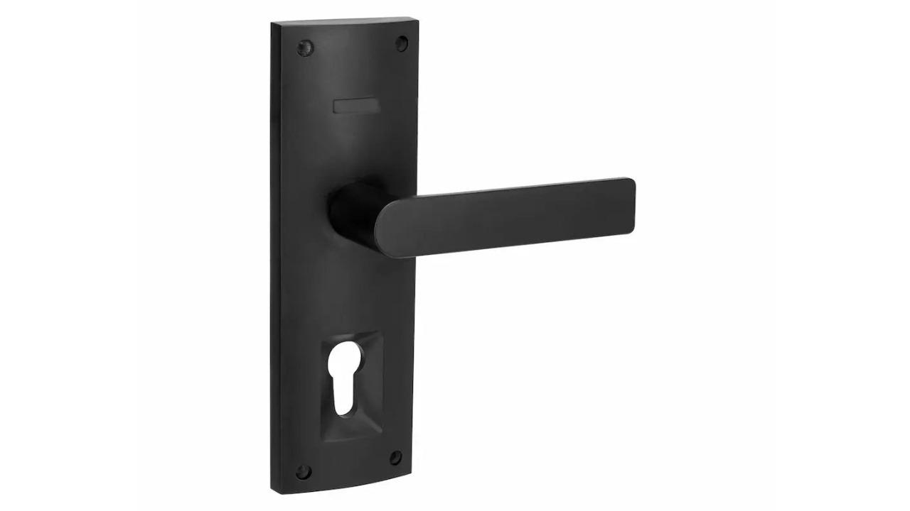 Complete Doors Online Kent Knox Entrance Set - Matt Black | Harvey Norman