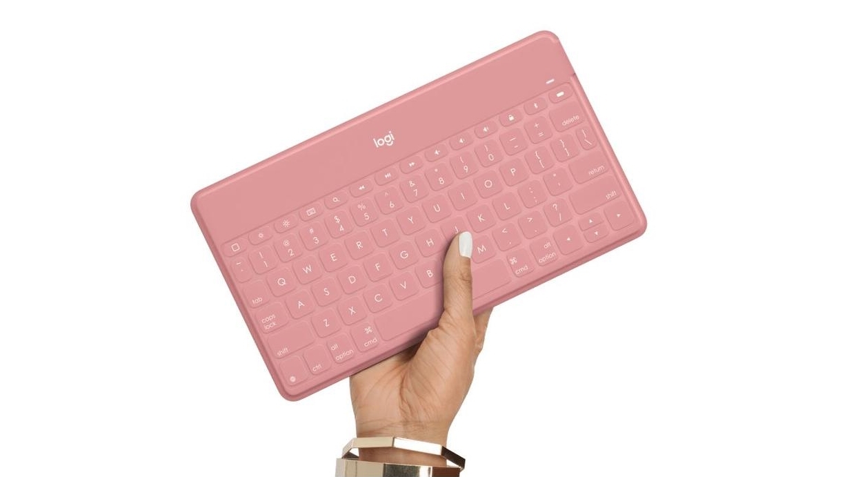 Logitech Keys-to-Go Portable Bluetooth Keyboard - Pink | Harvey Norman
