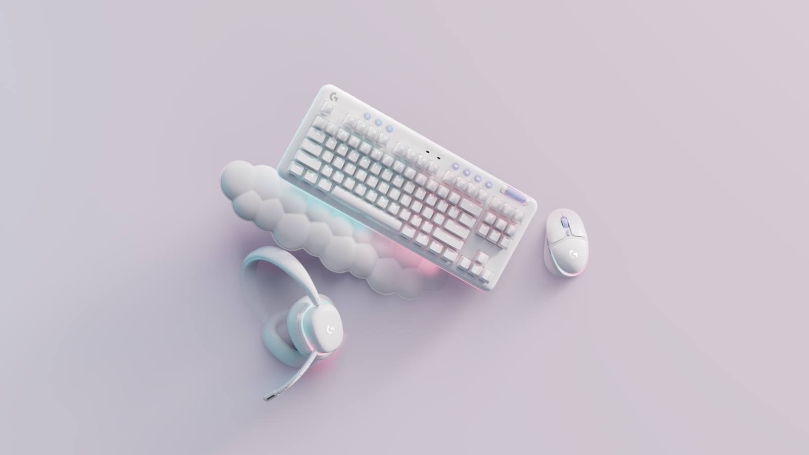 Logitech G715 Wireless Mechanical Gaming Keyboard - White | Harvey Norman