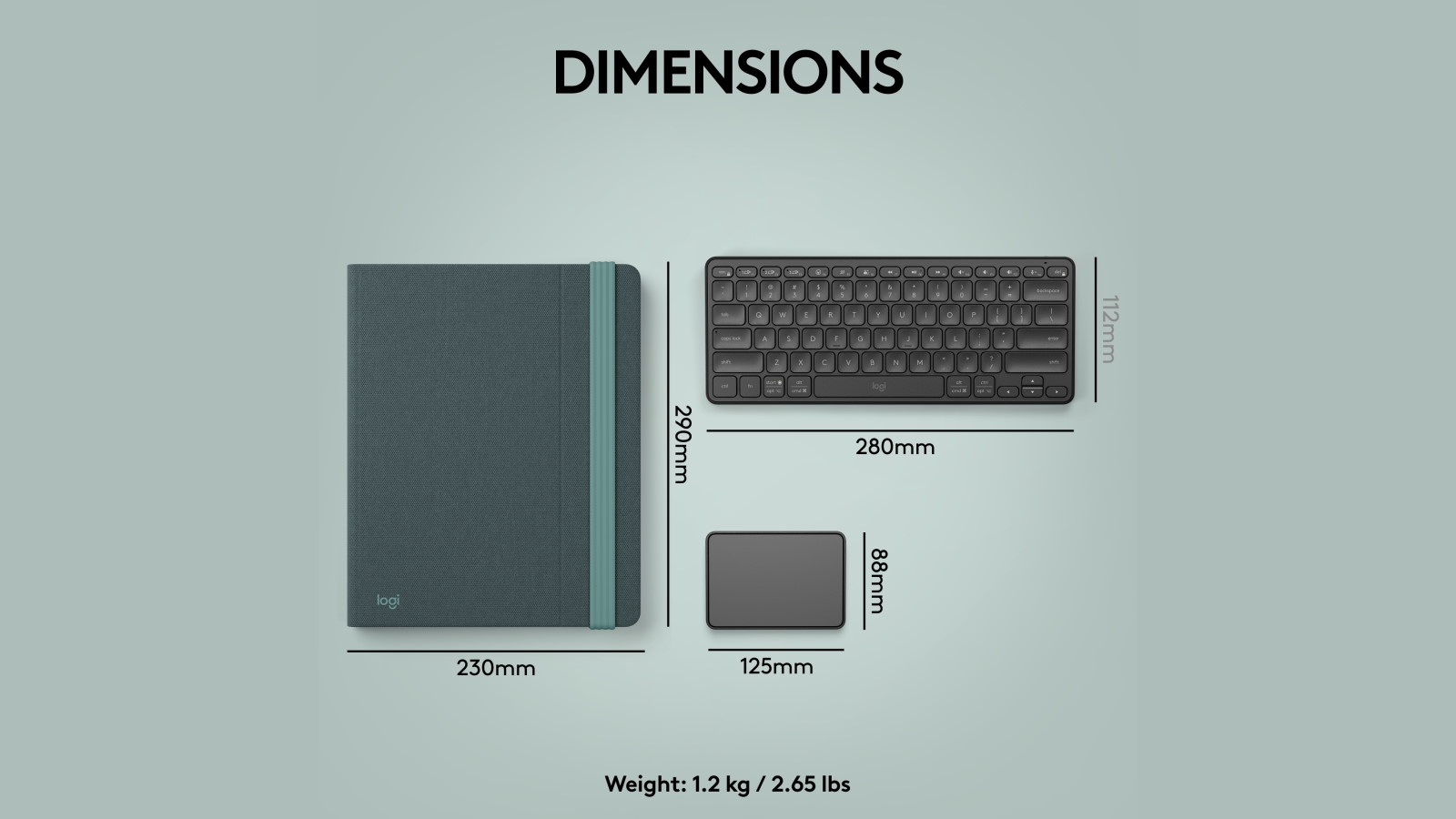 Logitech Casa Pop-Up Desk - Classic Chic | Harvey Norman