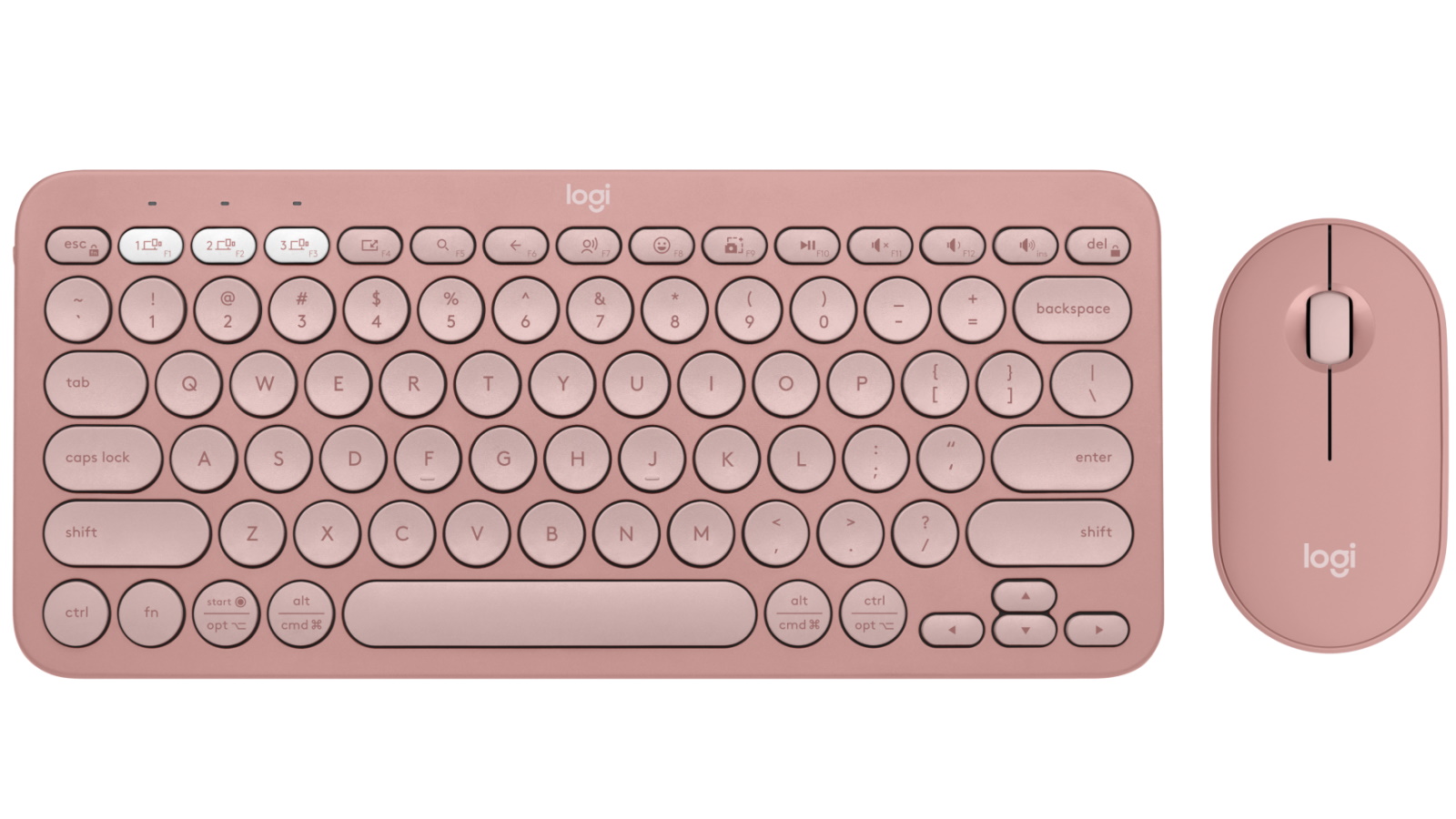 Logitech Pebble 2 Combo - Tonal Rose | Harvey Norman