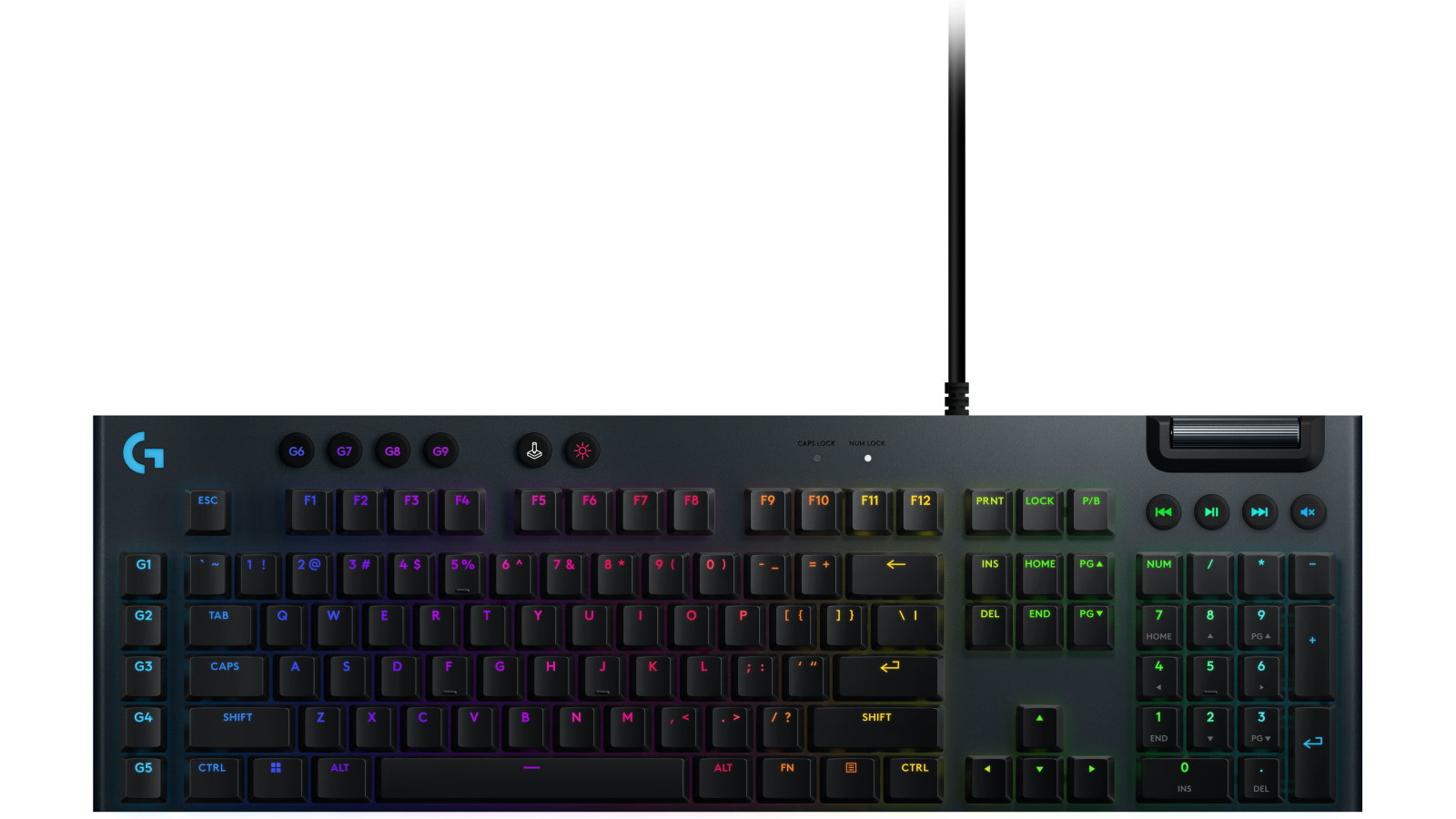 Logitech G915 X Low-Profile Wired Gaming Keyboard - Black | Harvey Norman