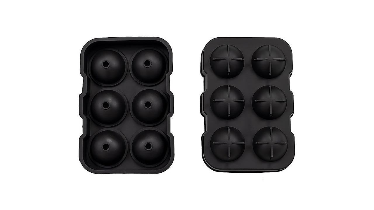 Randy and Travis Machinery 2 Piece Silicone Ball Mould Ice Cube Tray ...