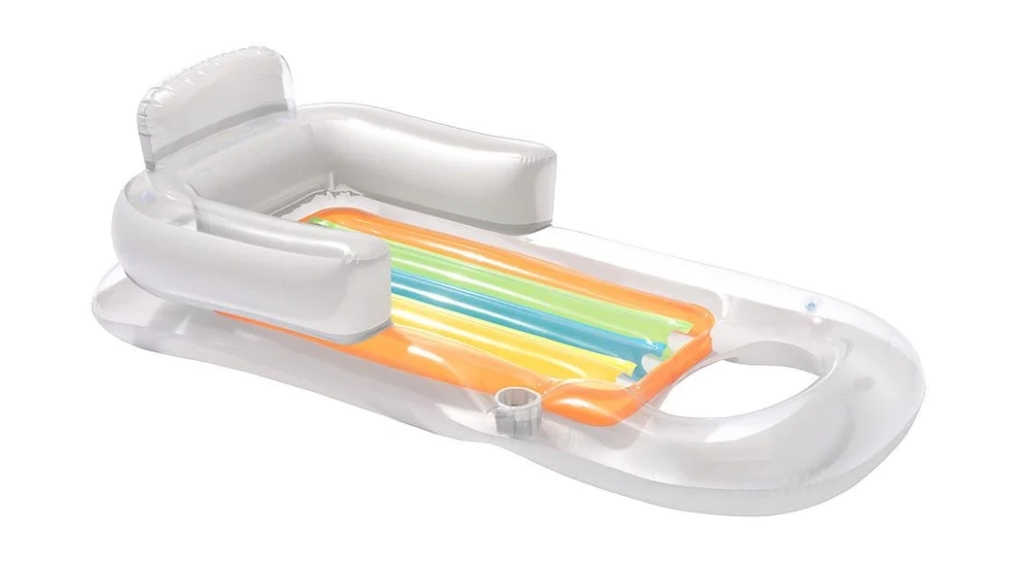 BL Durable Inflatable Sun Lounger Pool Air-Bed Chair Lilo Float Toy ...