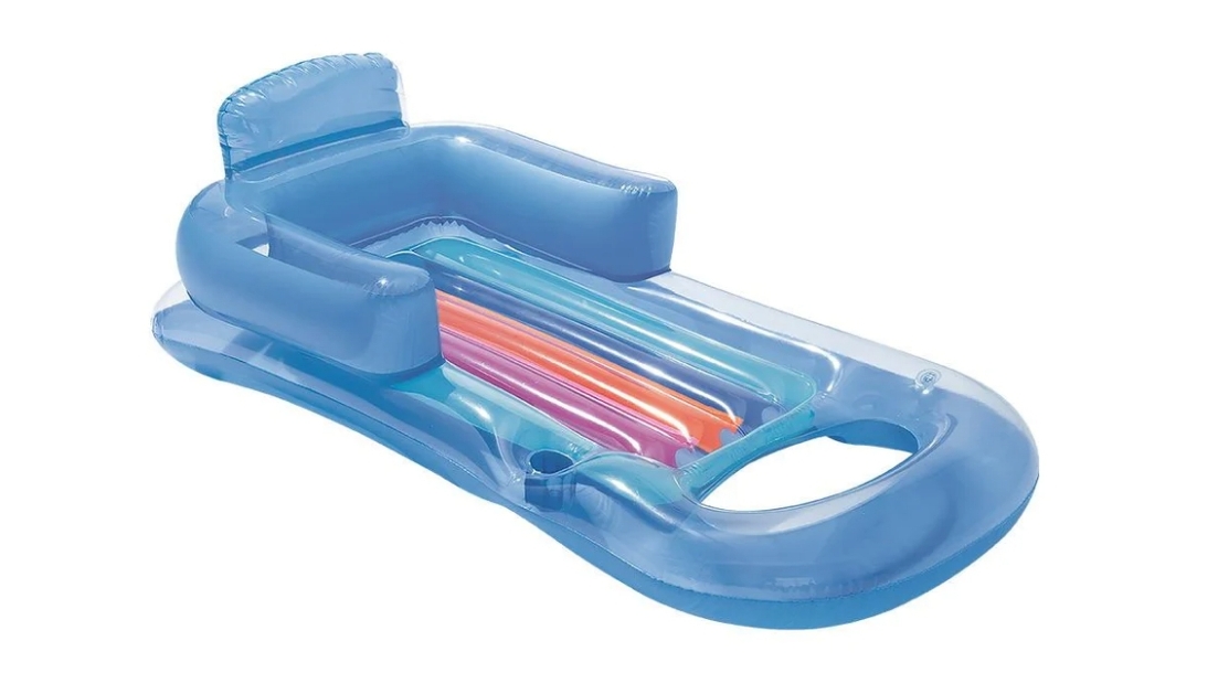 BL Durable Inflatable Sun Lounger Pool Air-Bed Chair Lilo Float Toy ...